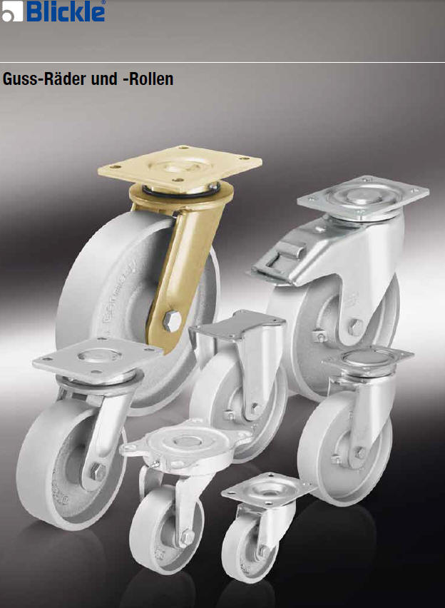 BLICKLE GUSS G RAD RÄDER ROLLE ROLLEN TRANSPORTRAD WHEEL WHEELS ROUE ...